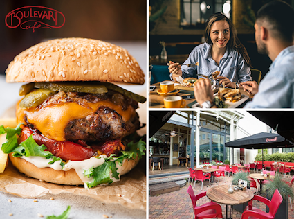 Boulevard Café - Luxe burger of saté | Actieprijs € 12,50 (-43% ...